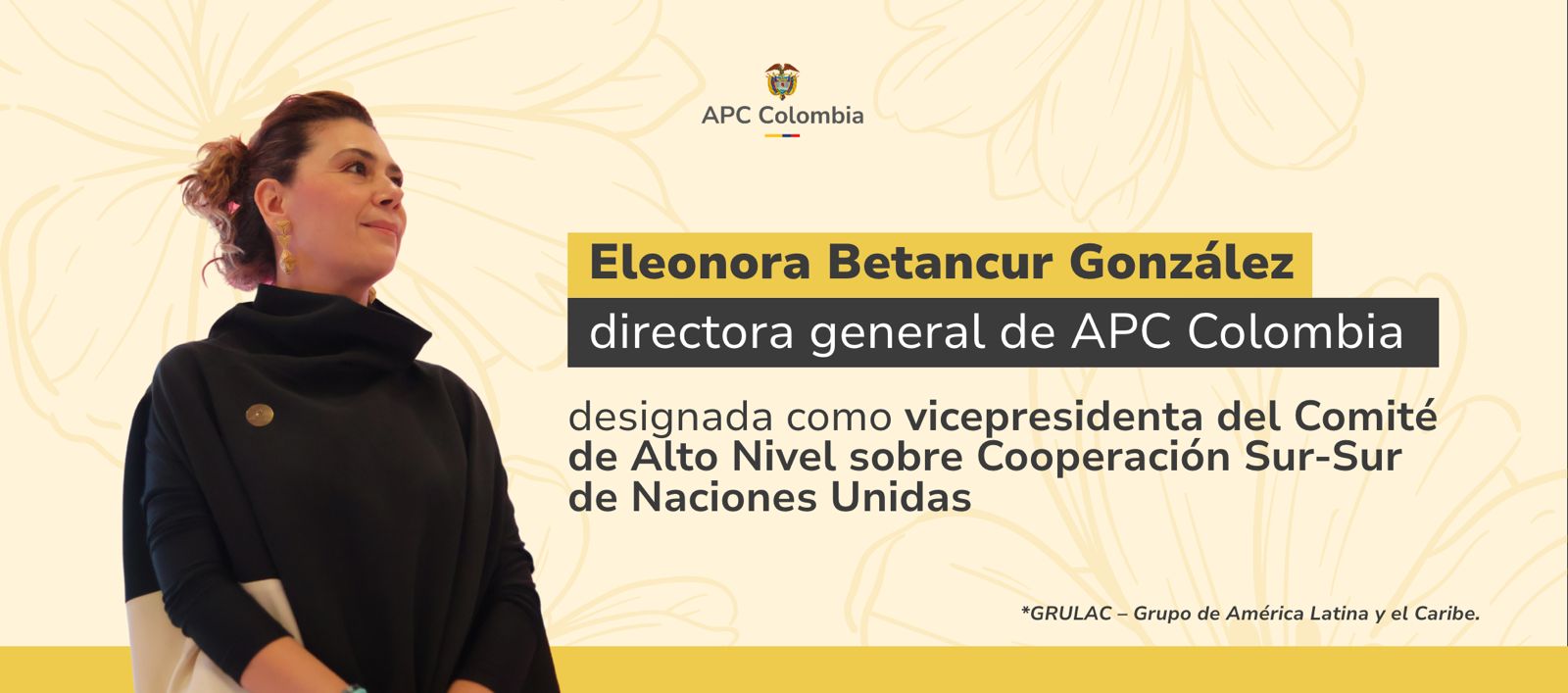 Eleonora Betancur, directora general de APC Colombia, designada como vicepresidenta del Comité ...